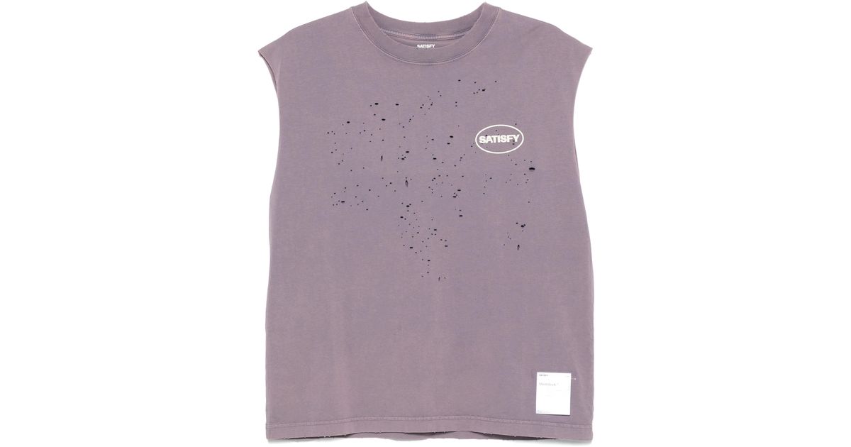 Satisfy Organic Cotton MothTech Muscle Tee in Purple for Men | Lyst