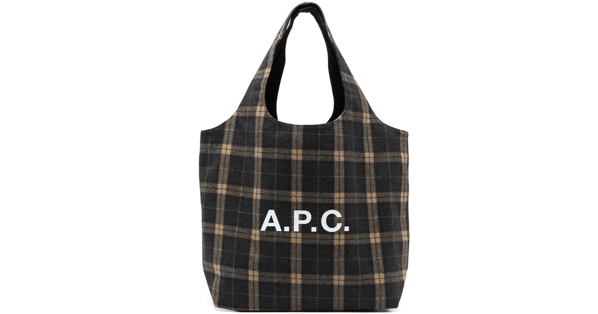 A.P.C. Tote Ninon Bags in Black | Lyst UK