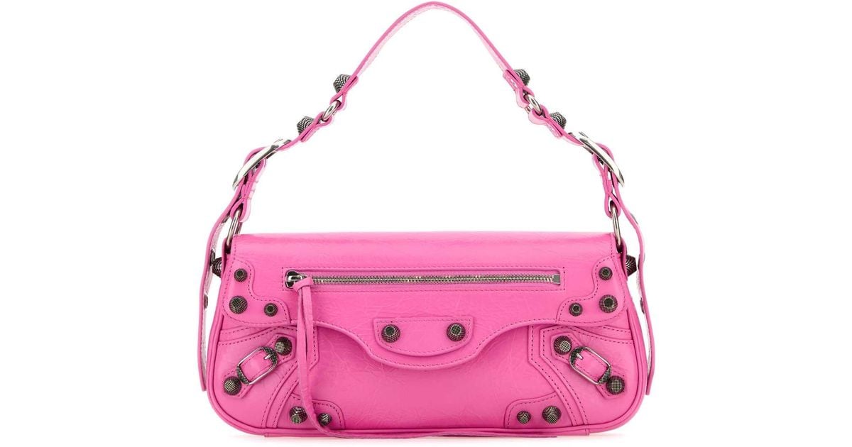 Balenciaga Fuchsia Leather Small Le Cagole Sling Shoulder Bag in Pink ...