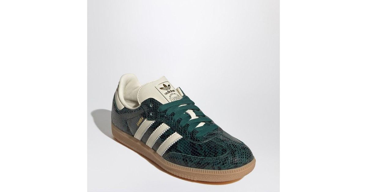 adidas Originals Samba Og Sneakers With Snake Print in Green | Lyst UK