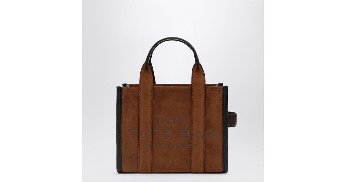 Marc Jacobs Small Copper Suede Tote Bag in Brown | Lyst UK