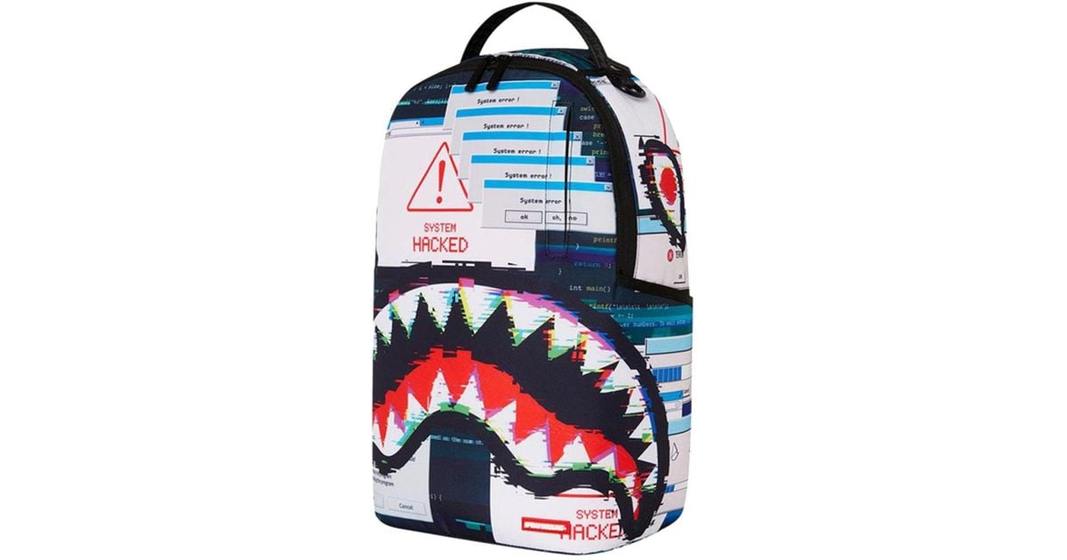 Sprayground Backpack "Shark Hacked" in Blue | Lyst UK