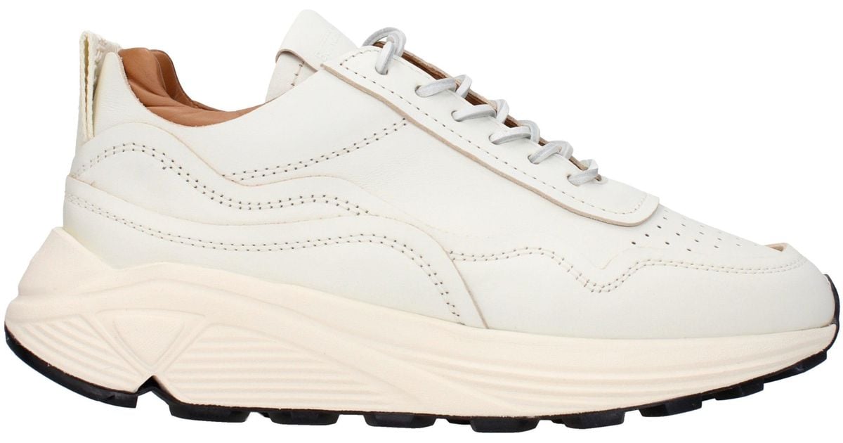 Buttero Sneakers Uomo Pelle Bianco/Burro in White for Men | Lyst