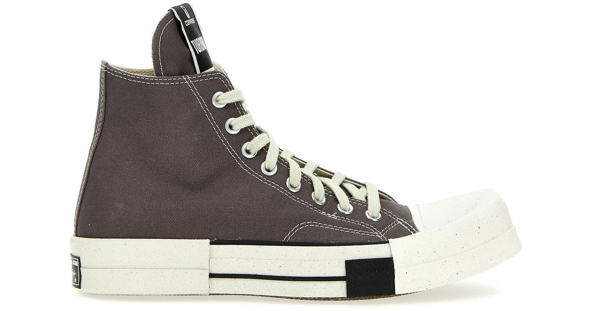 Rick Owens Drks Hw X Converse 'Turbodrk Laceless' Sneakers in White | Lyst