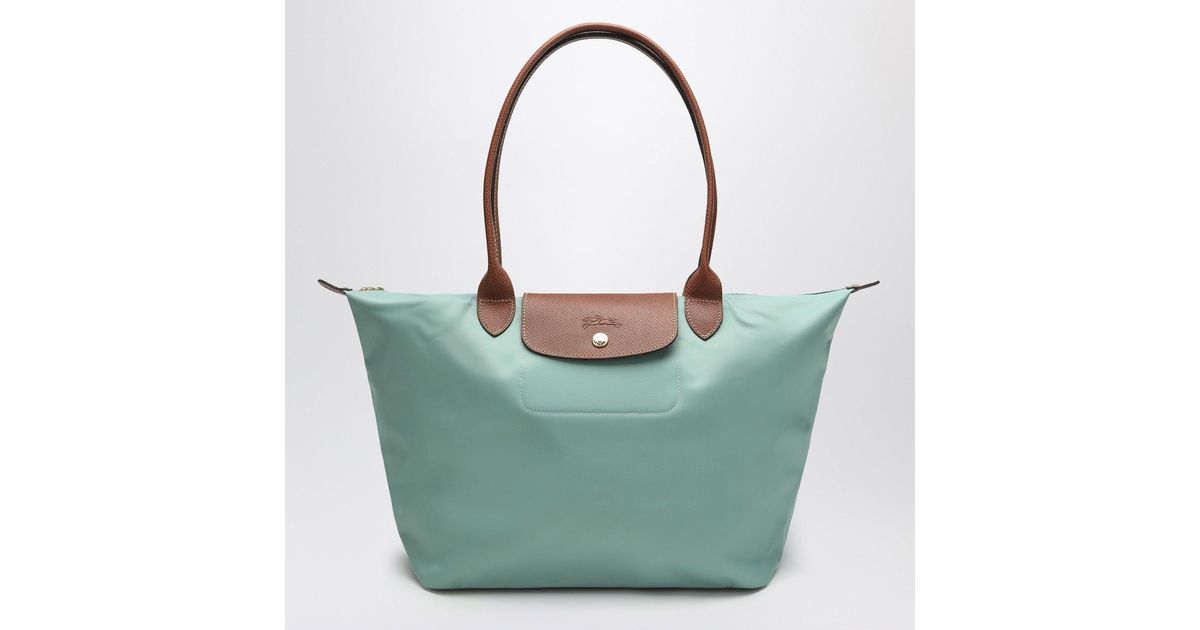 Longchamp Celadon Coloured Le Pliage Original L Bag in Green | Lyst Canada