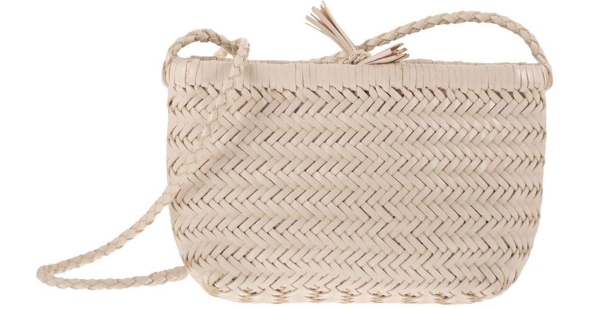 Dragon Minsu Mini Woven Leather Bag in Natural | Lyst