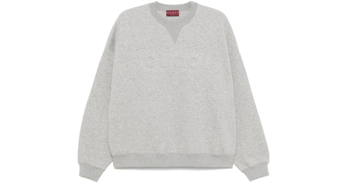 Gucci Felpa in Gray | Lyst
