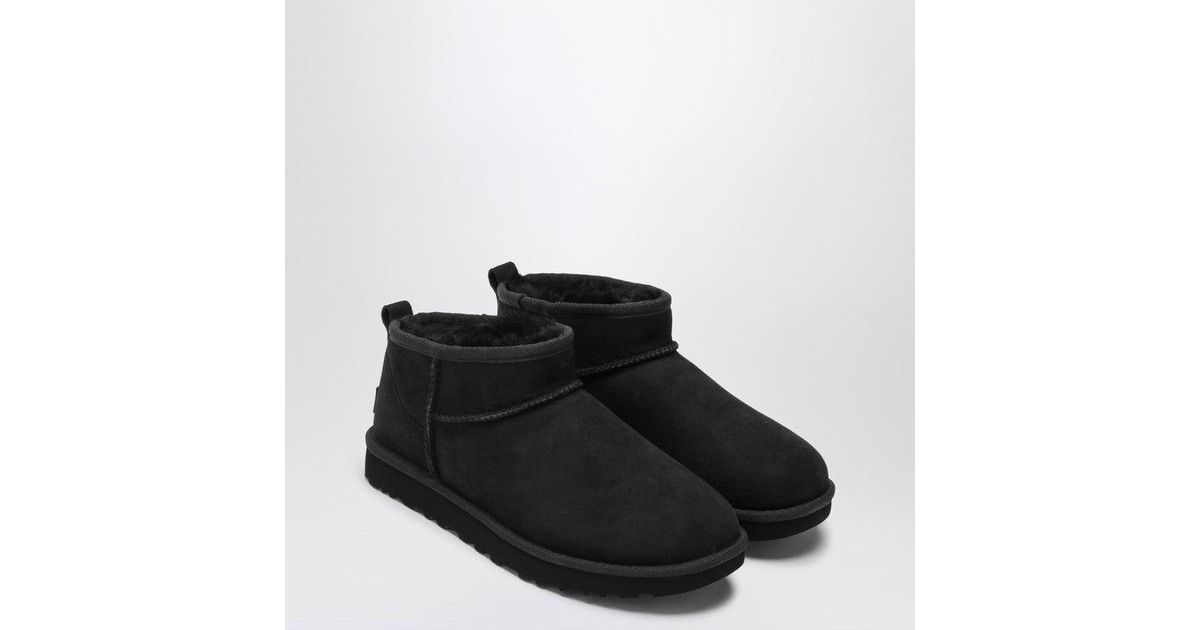 UGG Classic Ultra Mini Boot in Black | Lyst UK