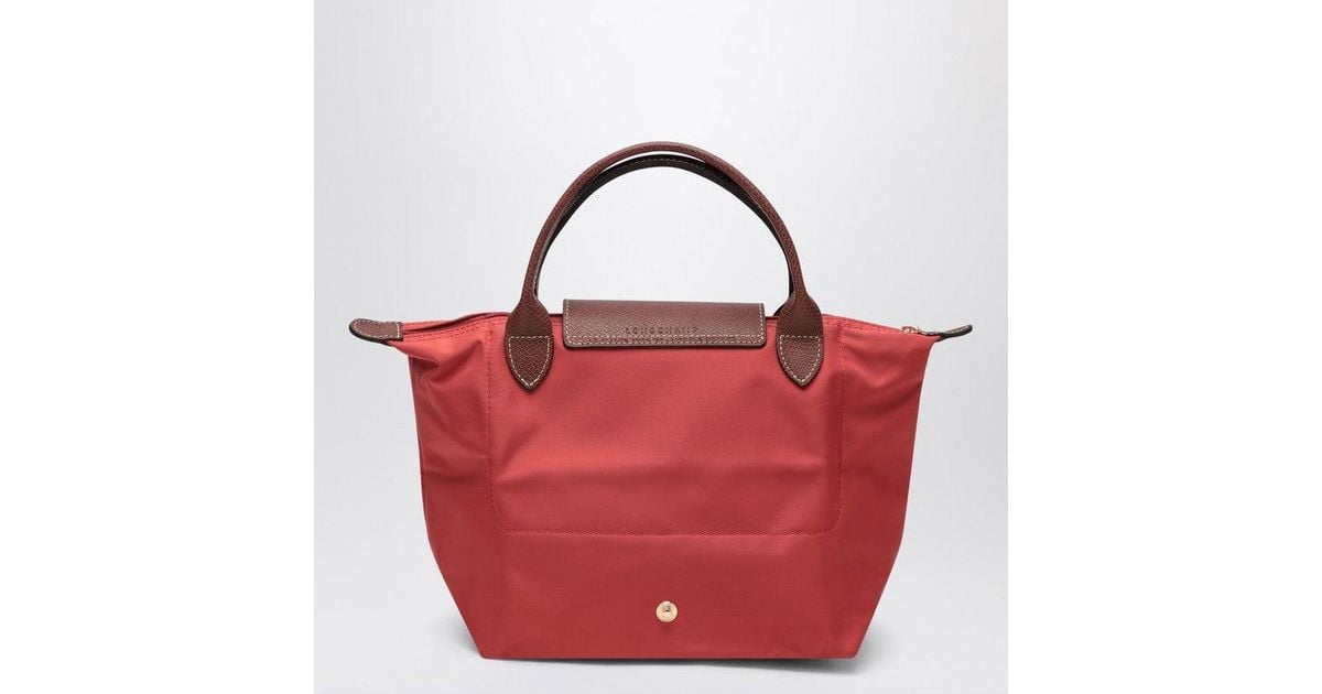 Longchamp Tomato Le Pliage Original S Bag in Red | Lyst Canada