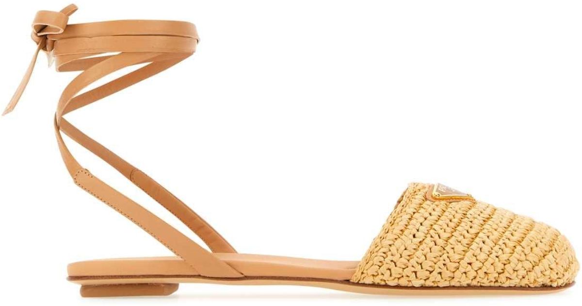 Prada Raffia Sandals for Men | Lyst