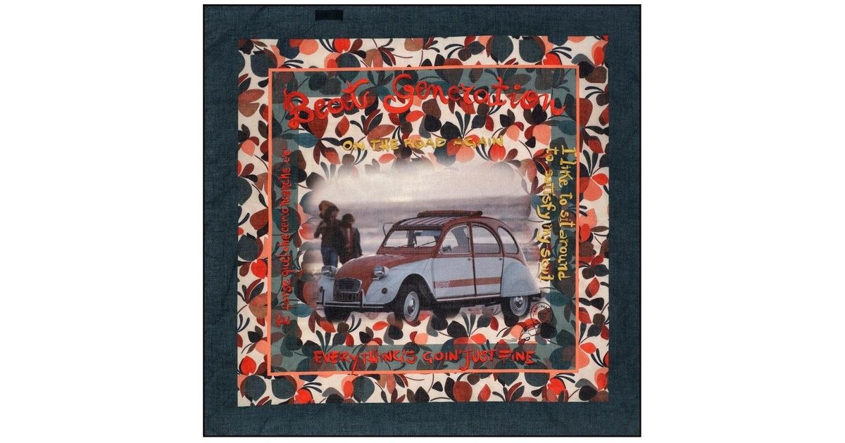 Bob Lego Dark Printed Foulard Scarf in Black for Men | Lyst UK
