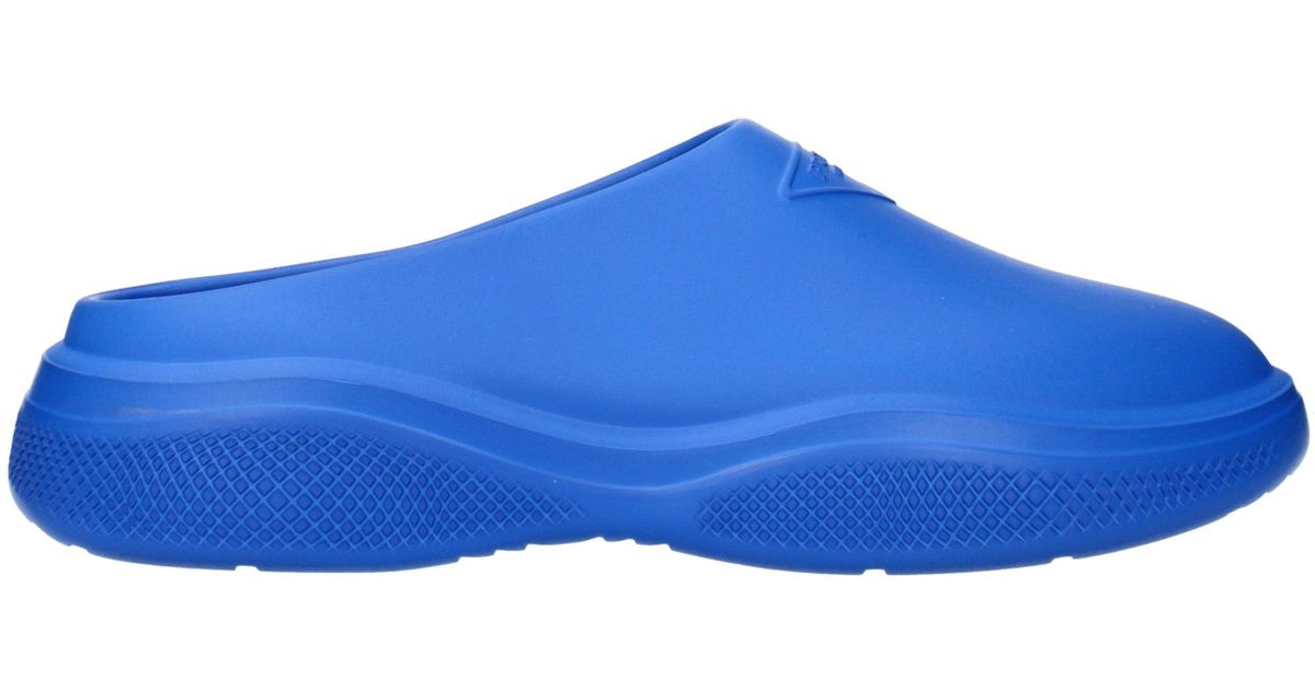 Prada Slippers And Clogs Mellow Rubber/Light in Blue | Lyst UK