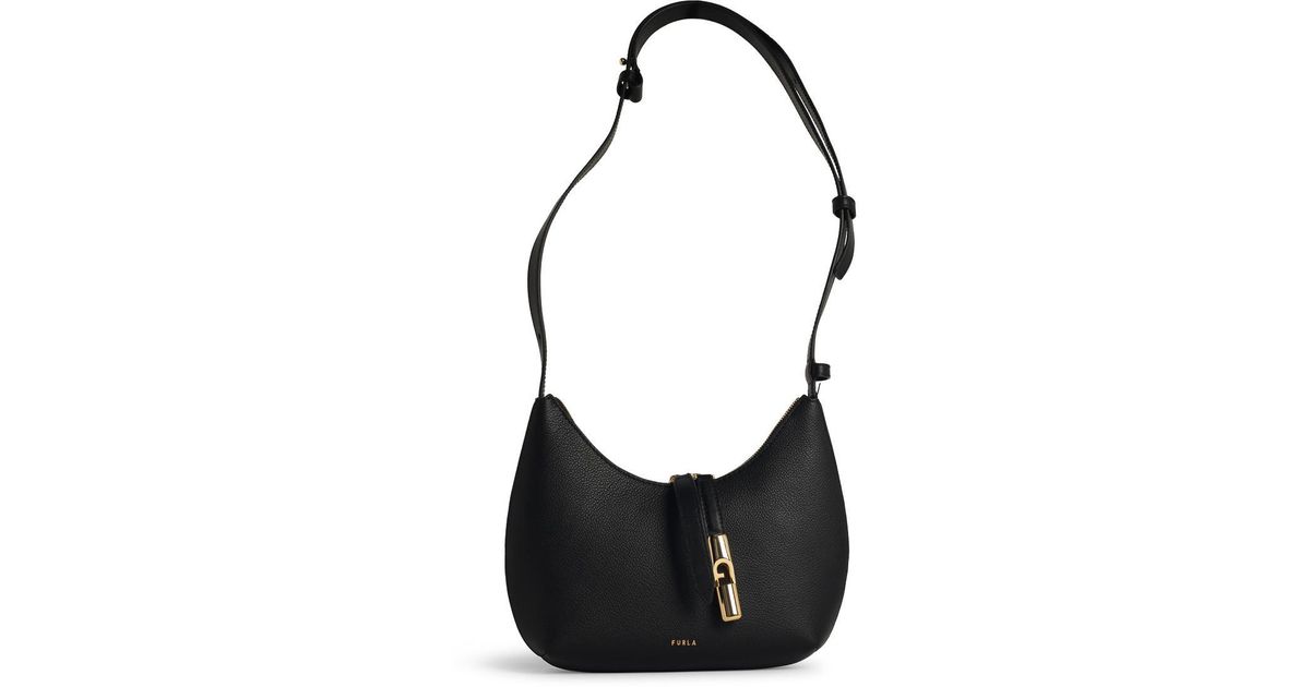 Furla 'Goccia' Lear Bag in Black for Men | Lyst