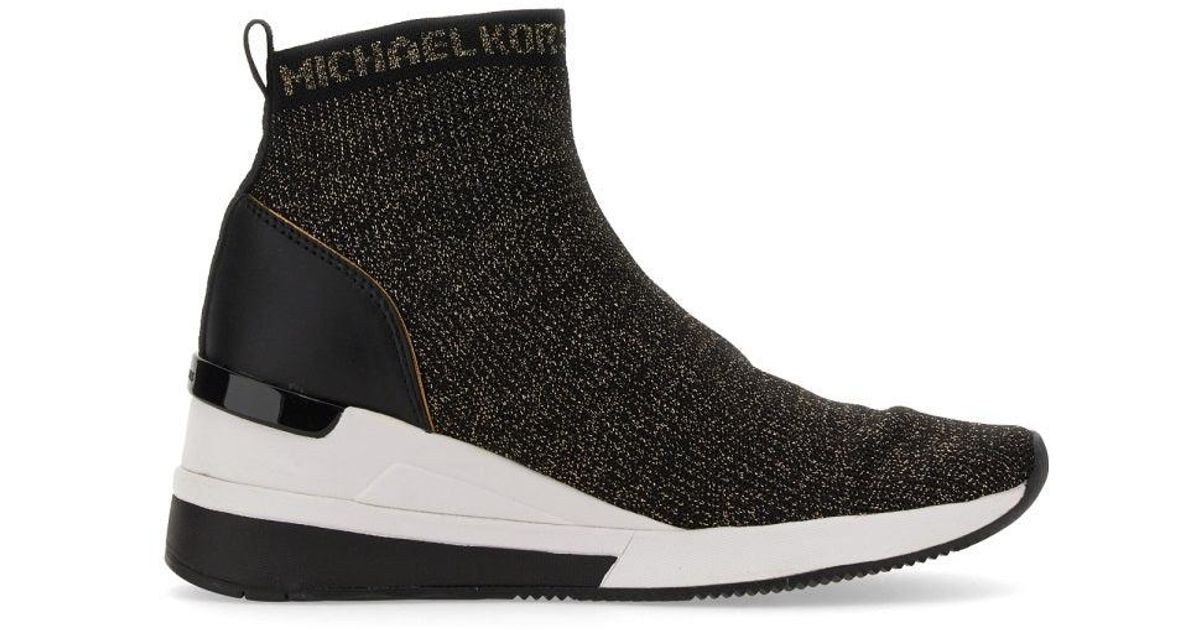 MICHAEL Michael Kors Skyler Sneaker in Black | Lyst