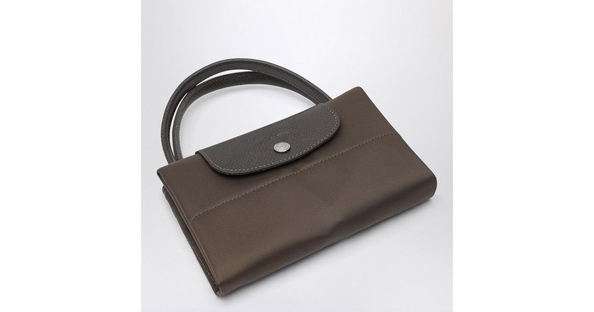 Longchamp Terra Coloured Shopping Bag M Le Pliage in Brown | Lyst