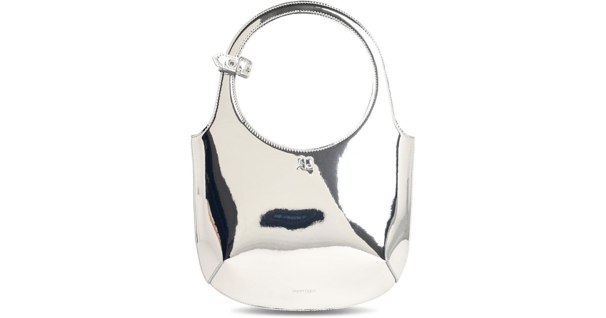 Courreges 'Holy Mirror' Lear Bag in White | Lyst UK