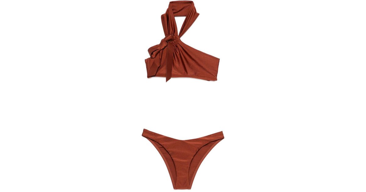 Zimmermann Awaken Bikini Set in Red | Lyst