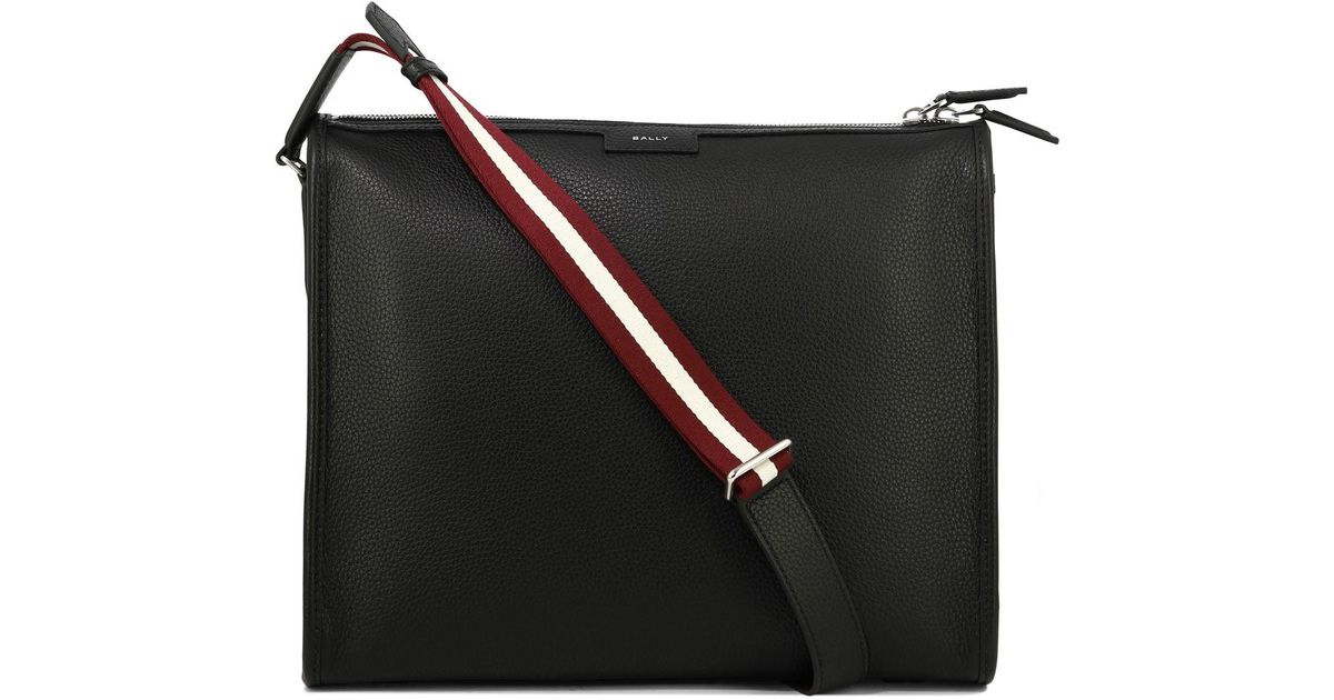 Bally "Code Messenger" Crossbody Bag in Black for Men | Lyst UK