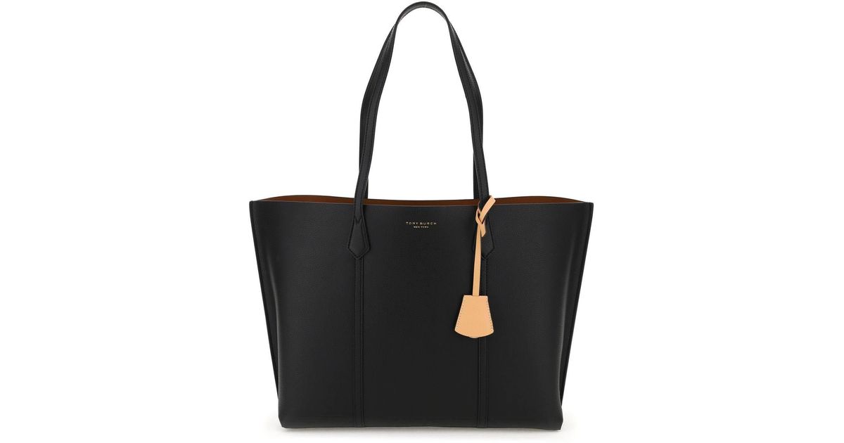 Tory Burch Perry Shopping Bag in Black | Lyst