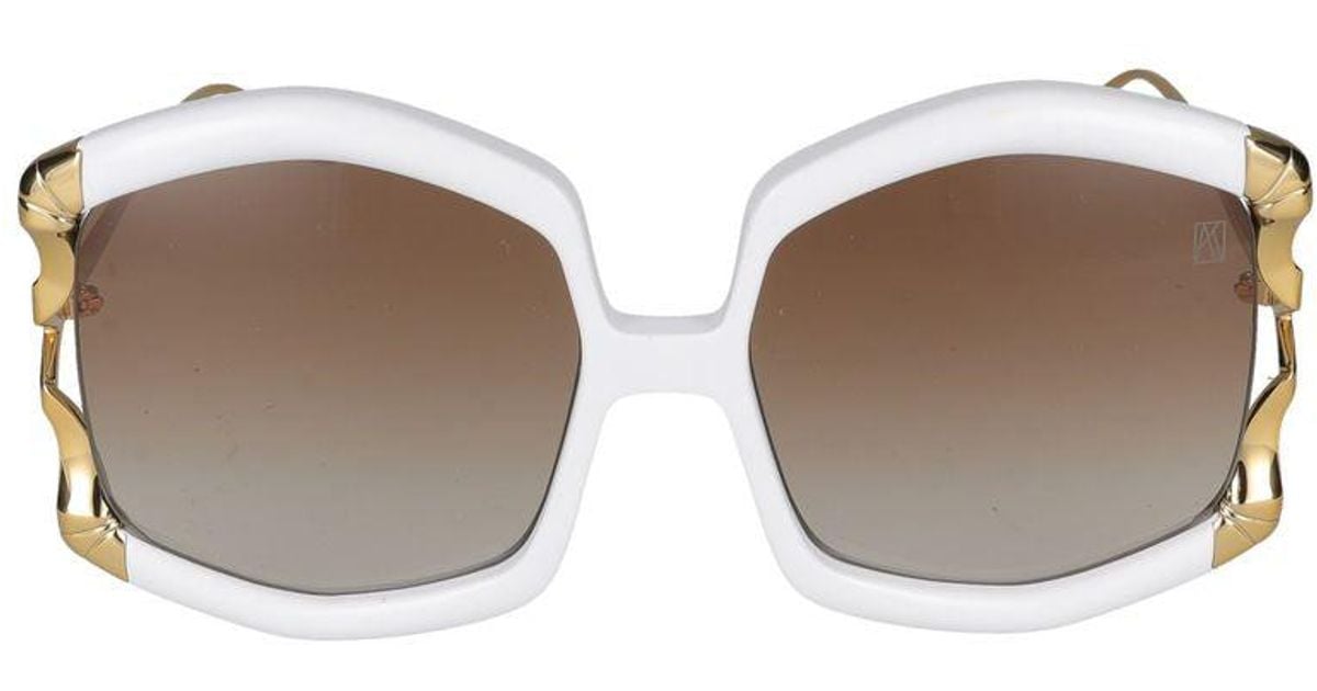 Anna Karin Karlsson Sunglasses La Vie En Rose /18/140 in White for Men ...