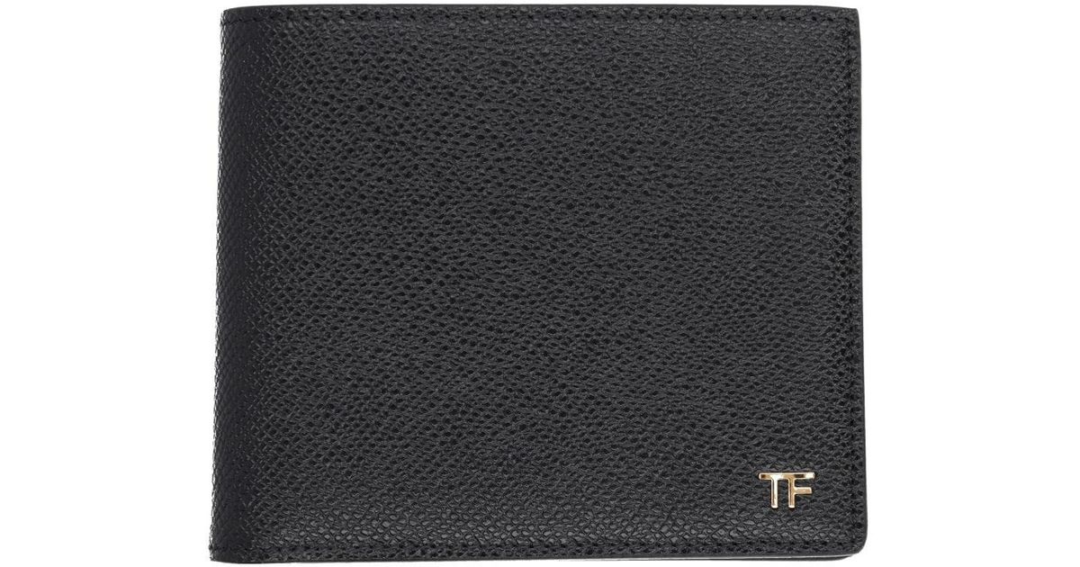 Tom Ford "Bi-Fold" Wallet in Black for Men | Lyst UK