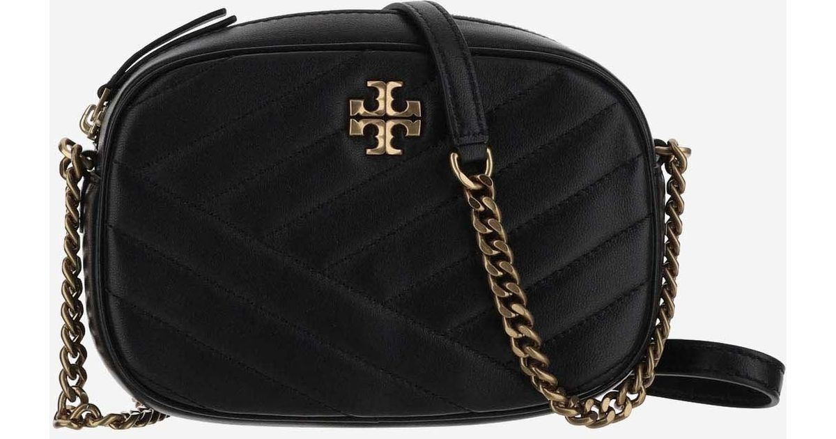 Tory Burch Kira Leather Shoulder Bag in Black for Men | Lyst