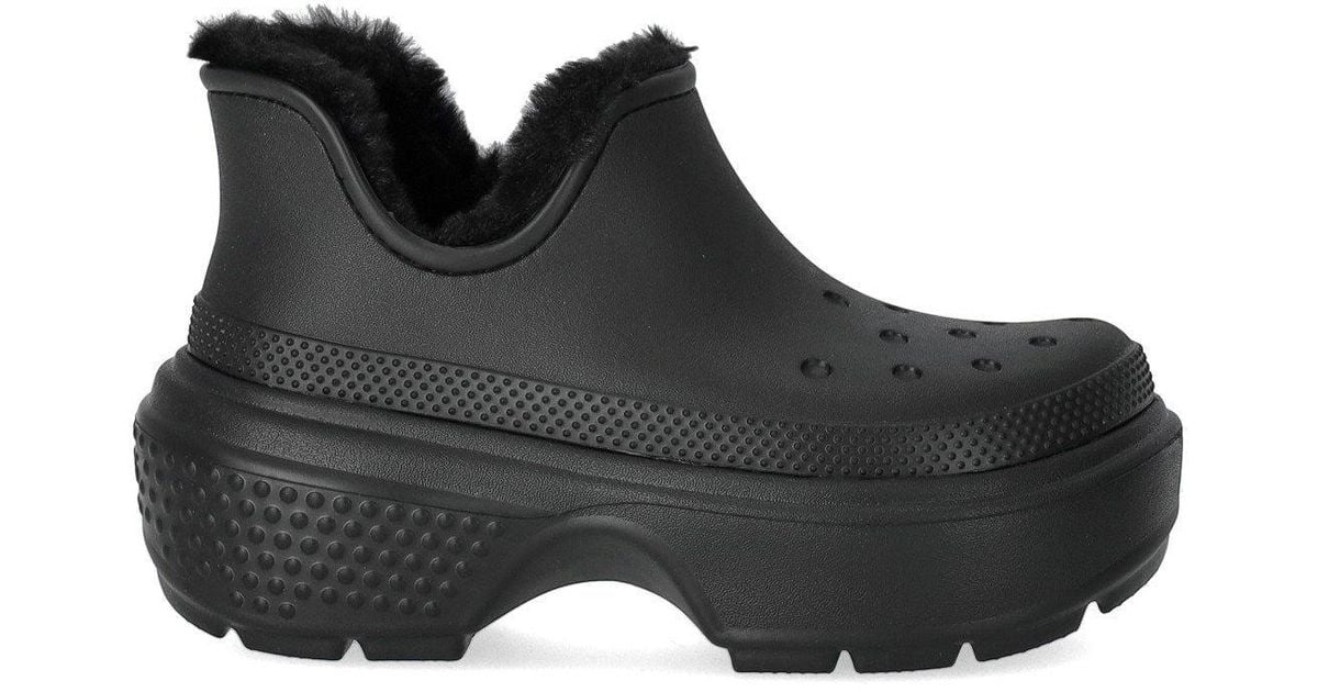 Crocs™ Stomp Bootie in Black | Lyst