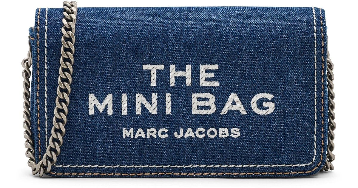 Marc Jacobs The Mini Chain Denim Bag in Blue | Lyst