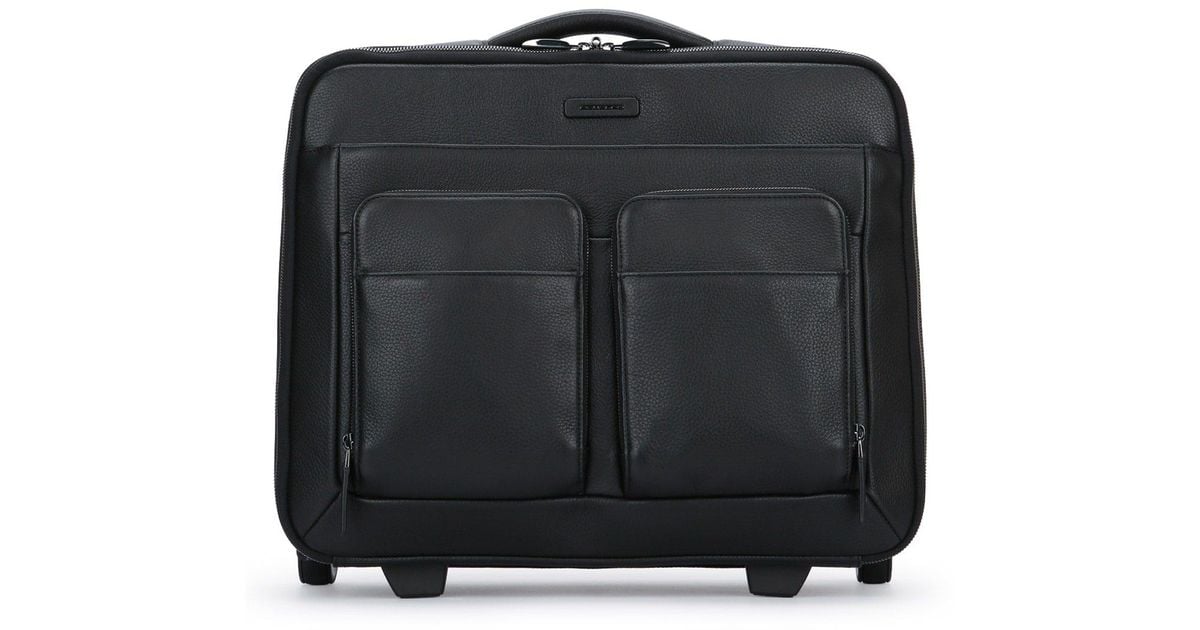 Piquadro Pilotina Morbida in Black | Lyst
