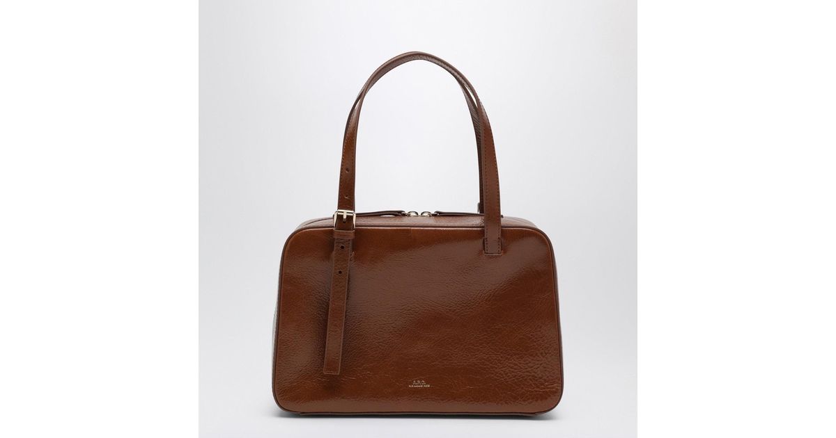 A.P.C. Virginia Box Bag Coffee Color In in Brown | Lyst UK