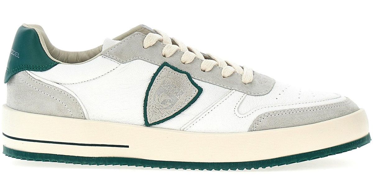 Philippe Model 'Nice Low' Sneakers in White for Men | Lyst