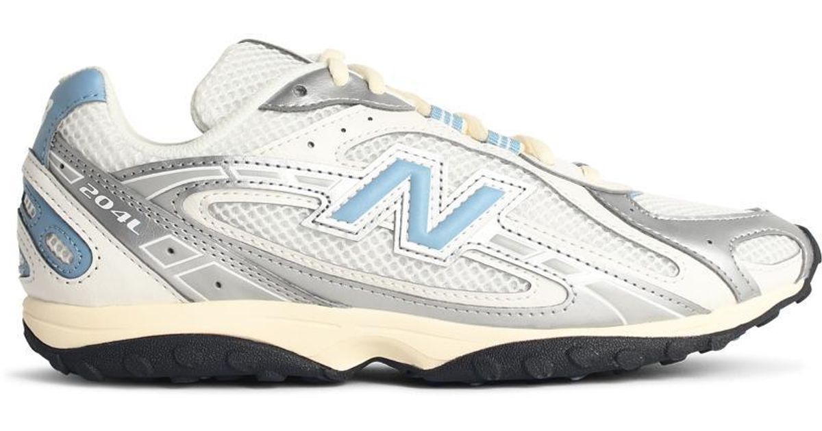 New Balance '204' Fabric Blend Sneakers in White | Lyst UK