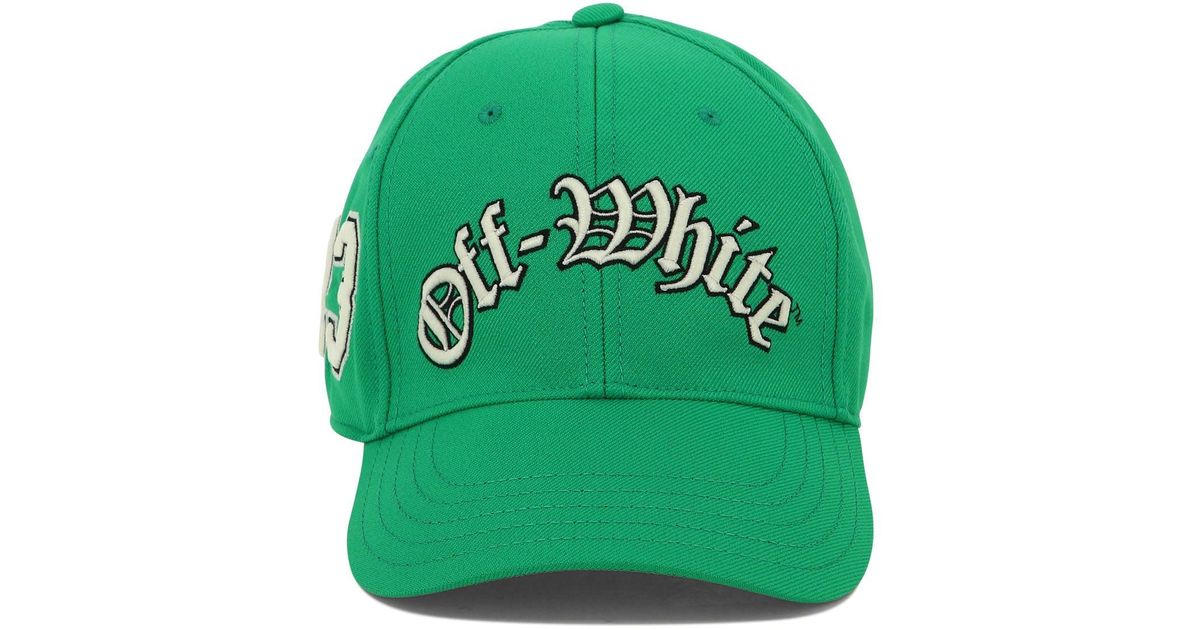 Off-White c/o Virgil Abloh Multi Logos Baseball Cap in Green for Men | Lyst