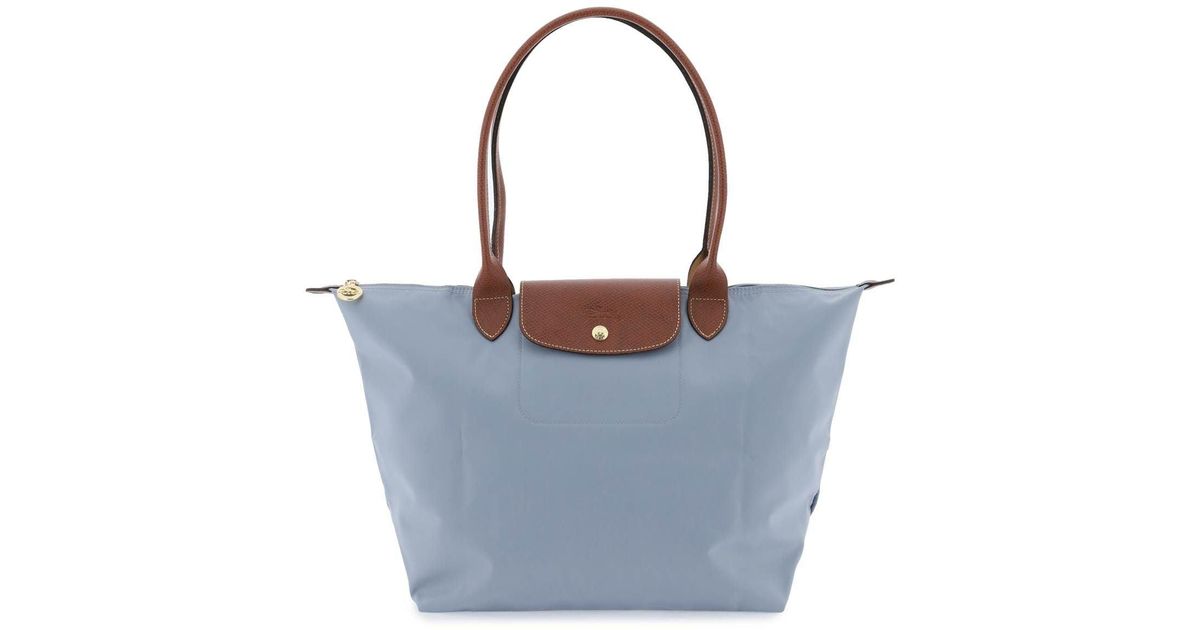 Longchamp Le Pliage Original L Shoulder Bag in Blue | Lyst
