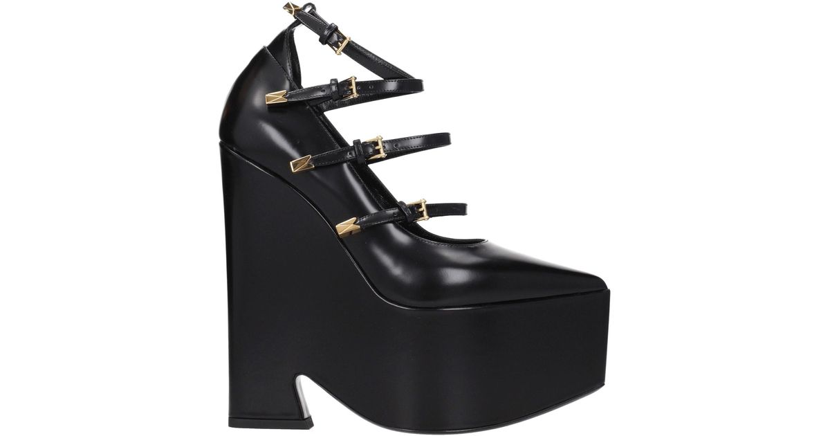 Versace Décolleté Skin in Black | Lyst