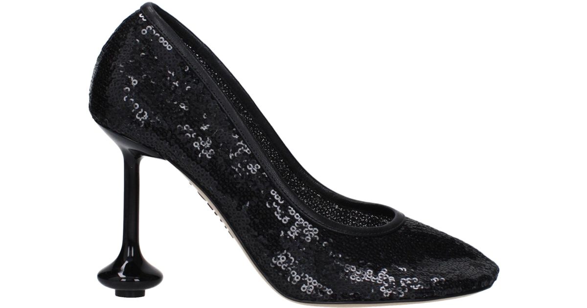 Loewe Décolleté Toy Donna Paillettes Nero in Black | Lyst