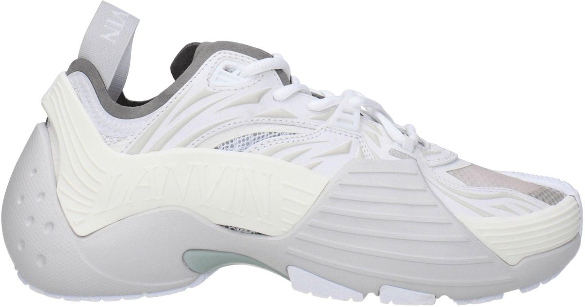 Lanvin Sneakers Flash Skin in White | Lyst