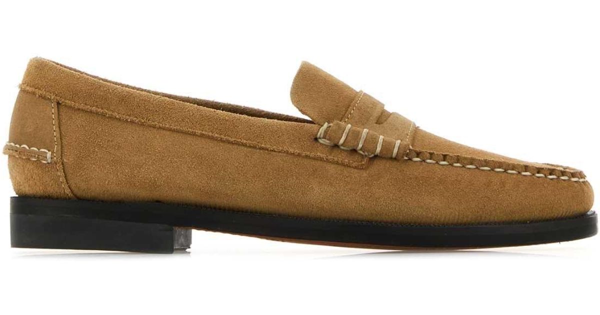 Sebago Suede Dan Flesh Out Loafers in Brown for Men | Lyst
