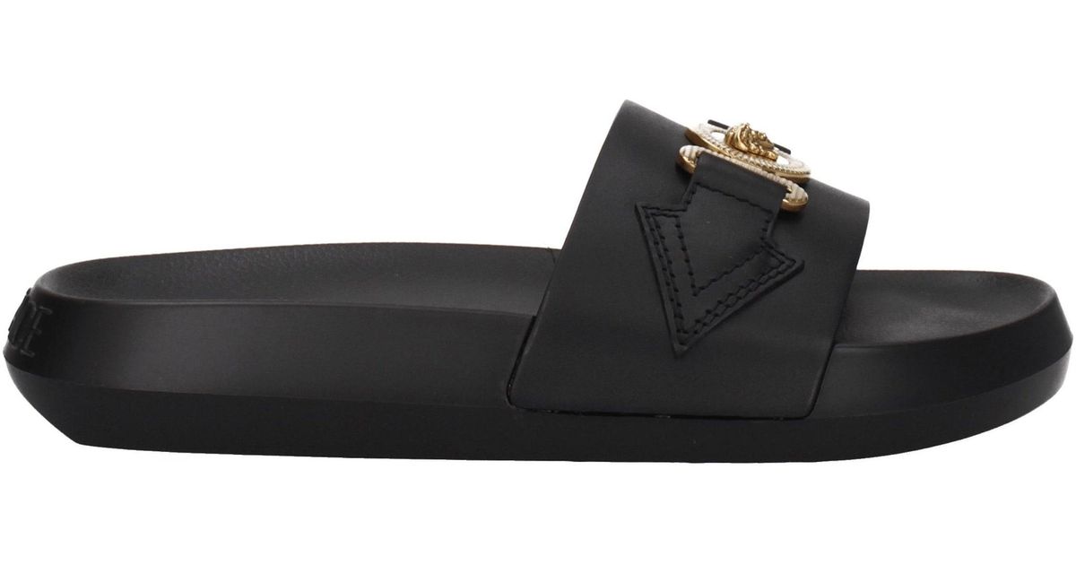 Versace Slippers And Hooves Medusa Biggie Skin in Black for Men | Lyst