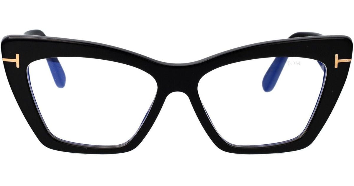 Tom Ford Cat Eye Optical Ft6026 B 001 in Black | Lyst