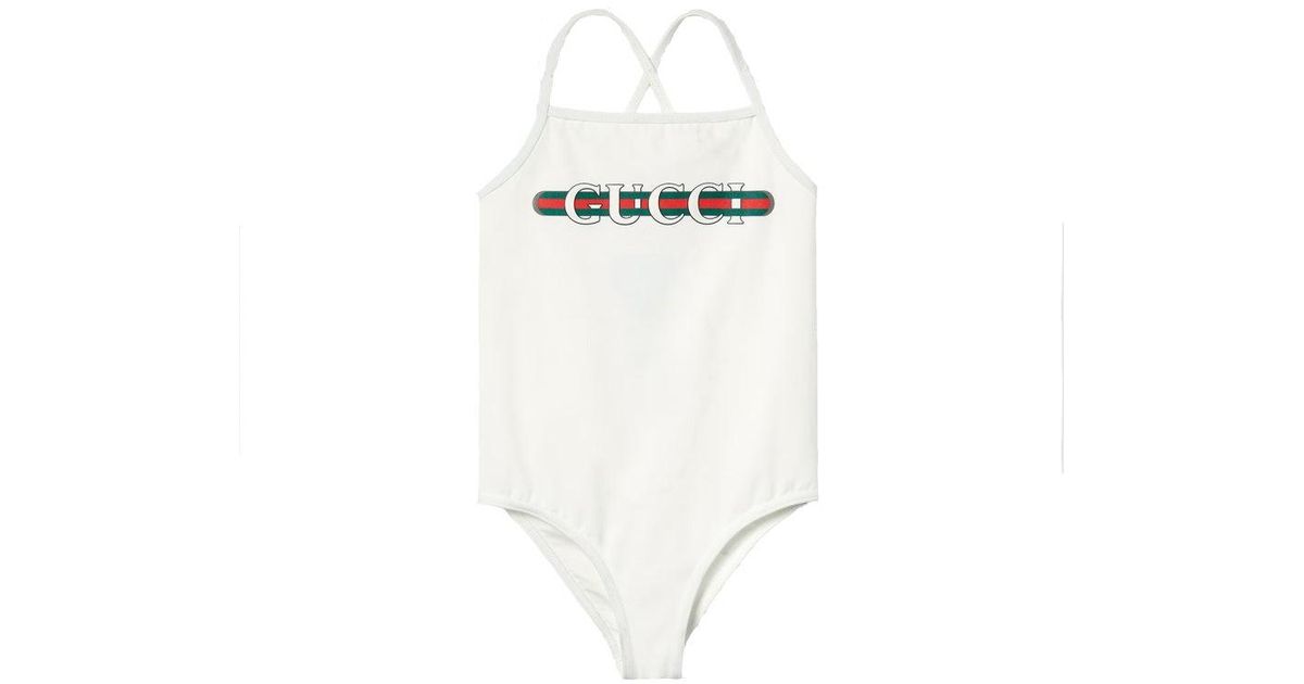 Gucci Body Logo in White | Lyst