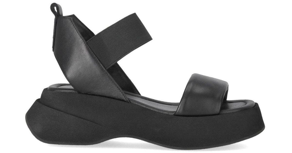 Elena Iachi Lena Platform Sandal in Black | Lyst