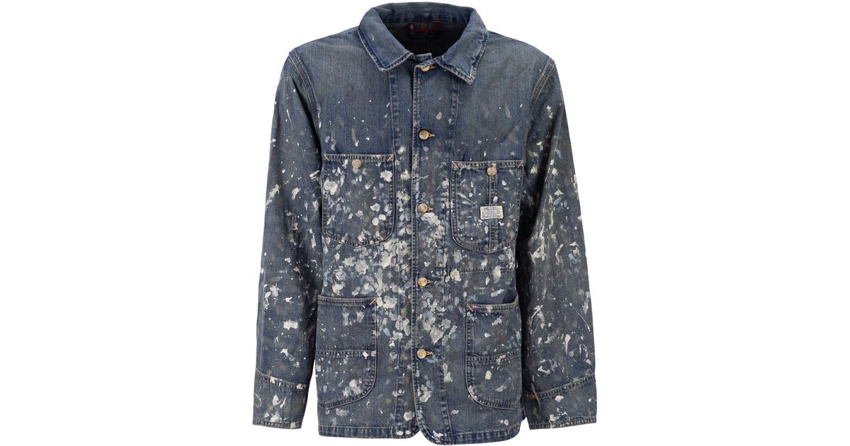 Polo Ralph Lauren Limited Edition Hand Painted Jacket in Blue for Men ...