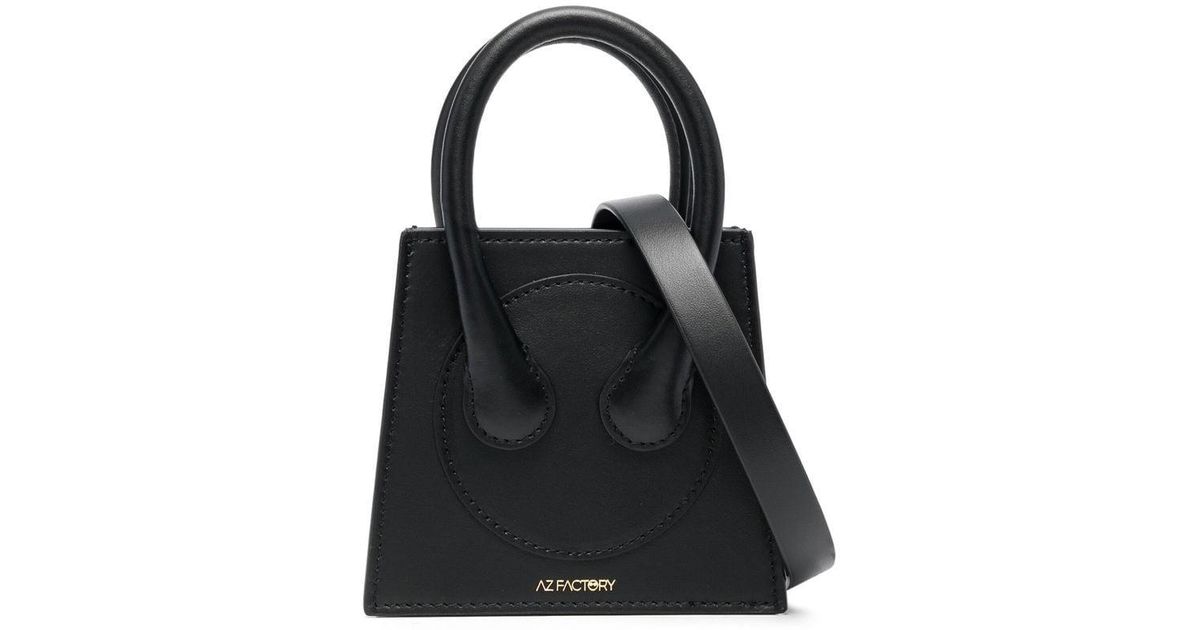 Az Factory By Ester Manas Leather Mini Crossbody Bag in Black | Lyst