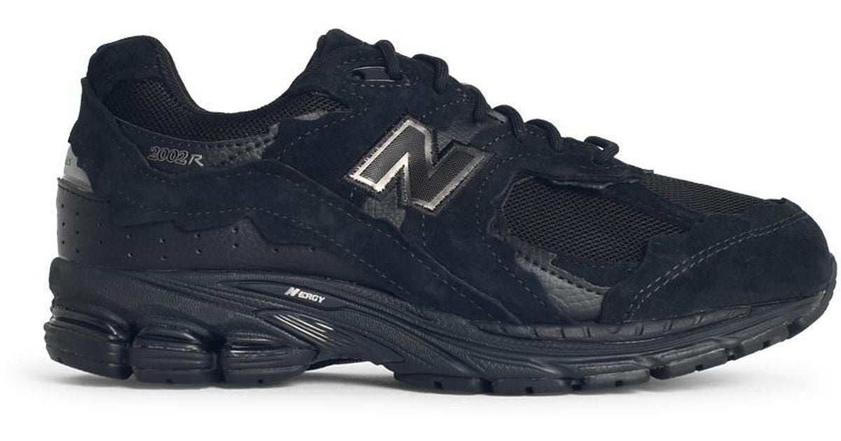 New Balance '2002R' Mesh And Suede Sneakers in Blue for Men | Lyst