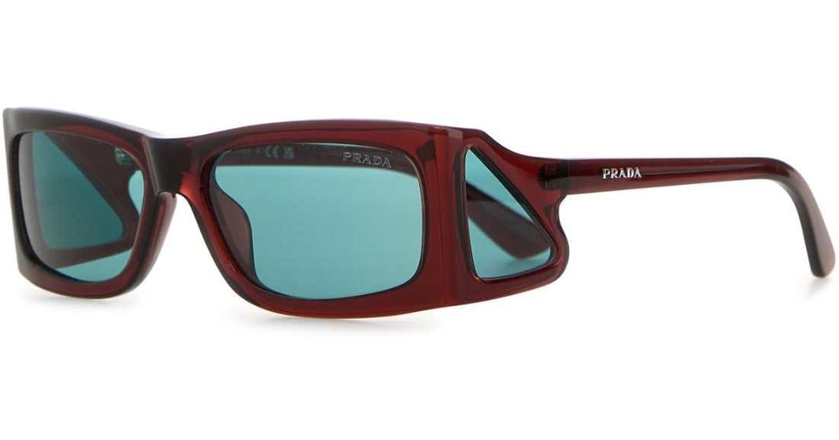 Prada Sunglasses in Red for Men | Lyst UK