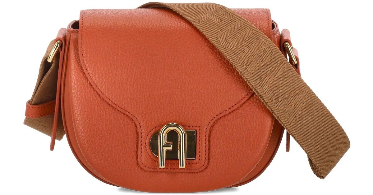 Furla Lotus Mini Crossbody Bags in Orange | Lyst