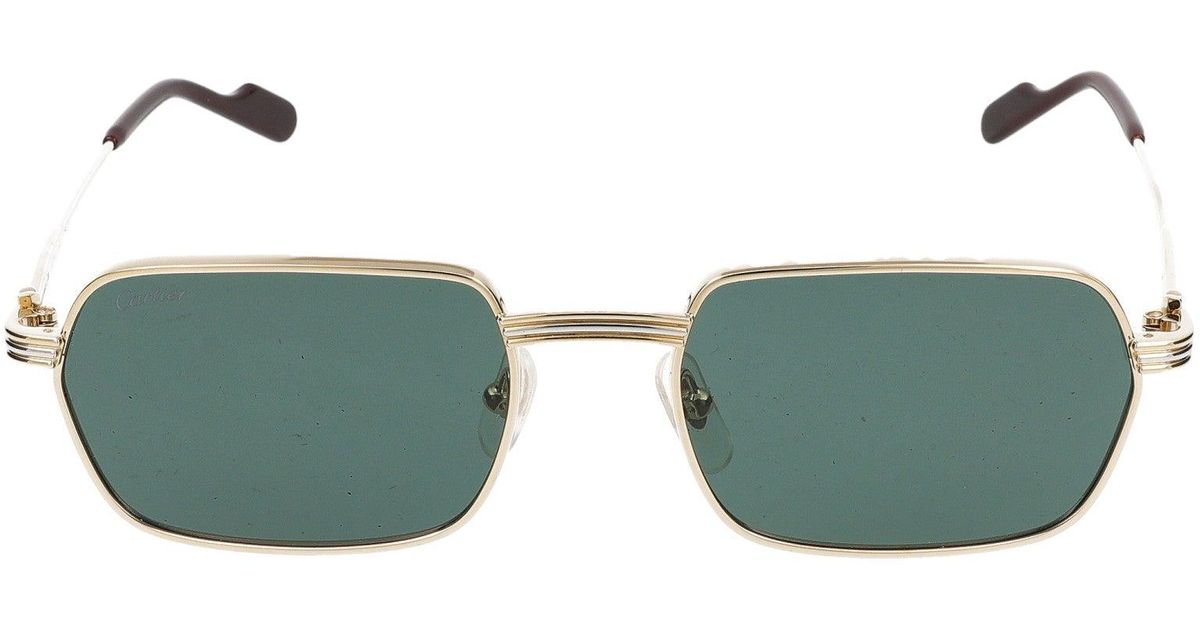 Cartier Ct0463S Sunglasses in Green | Lyst UK