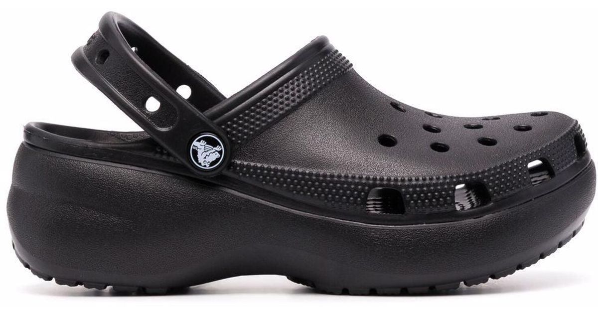 Crocs™ Platform Wedge Clog in Black | Lyst