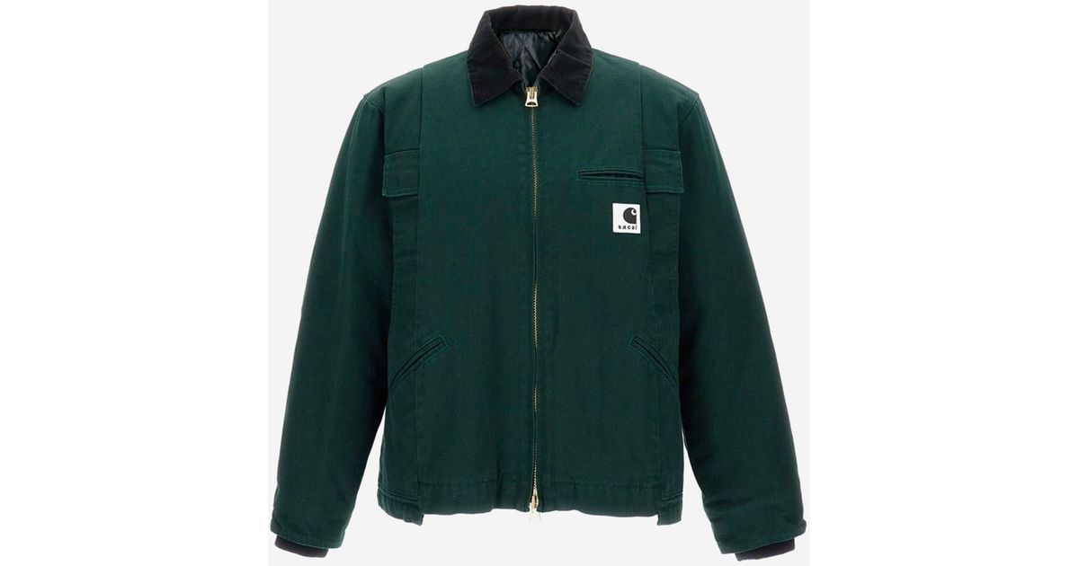Sacai X Carhartt Wip Utility Jacket in Green | Lyst